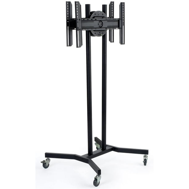 LCD TV Stand, Double Sided for Two Flat Screens Up to 60”, Height ...