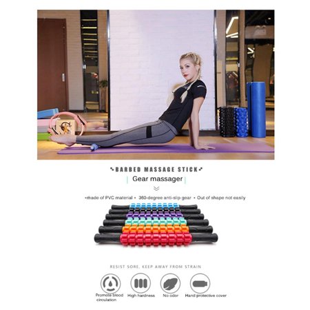 New Yoga Massage Roller Stick Leg Back Relation Yoga Block Roller Foam ...