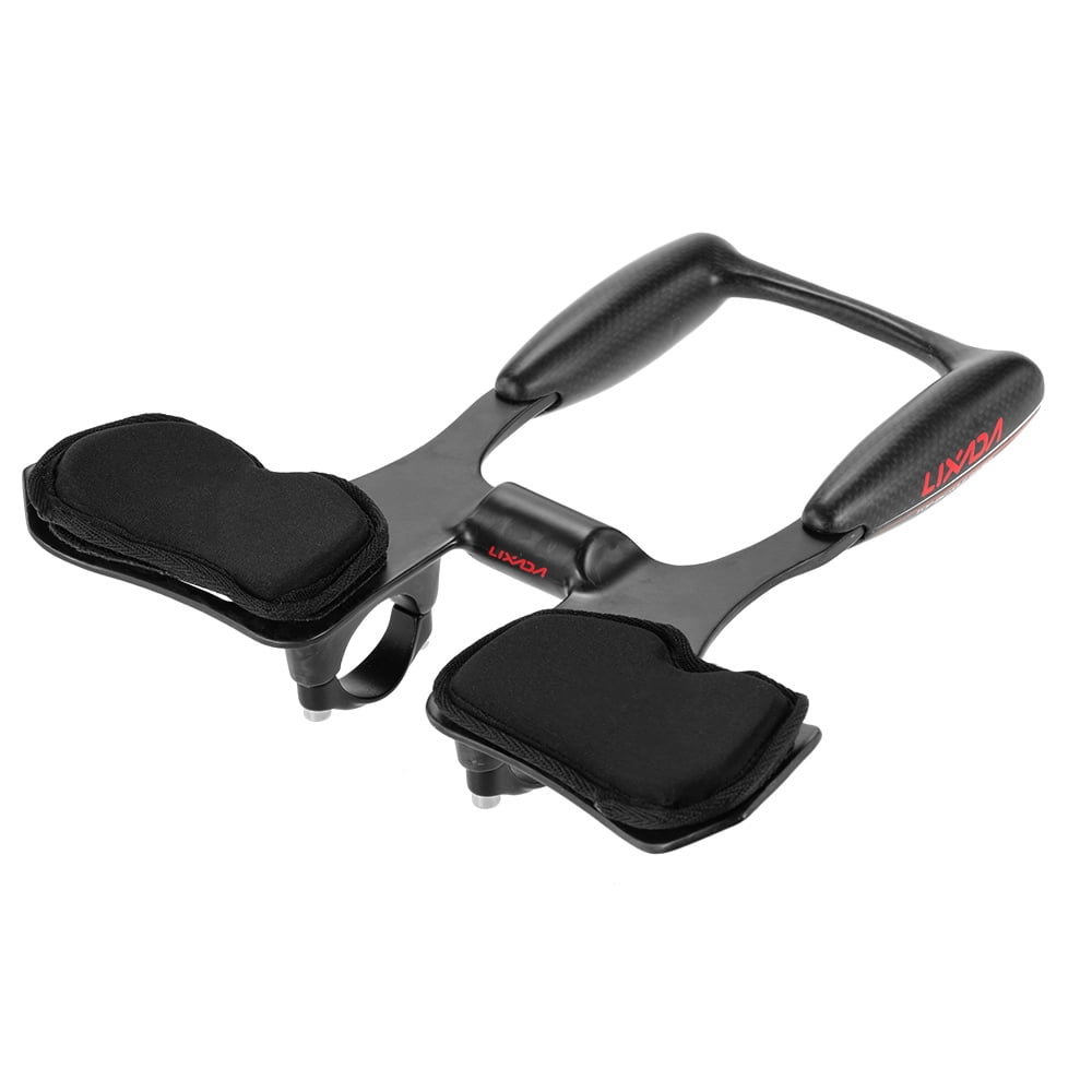Buy Lixada Carbon Fiber Aerobar Bike Road Triathlon Arm Rest Handlebars ...