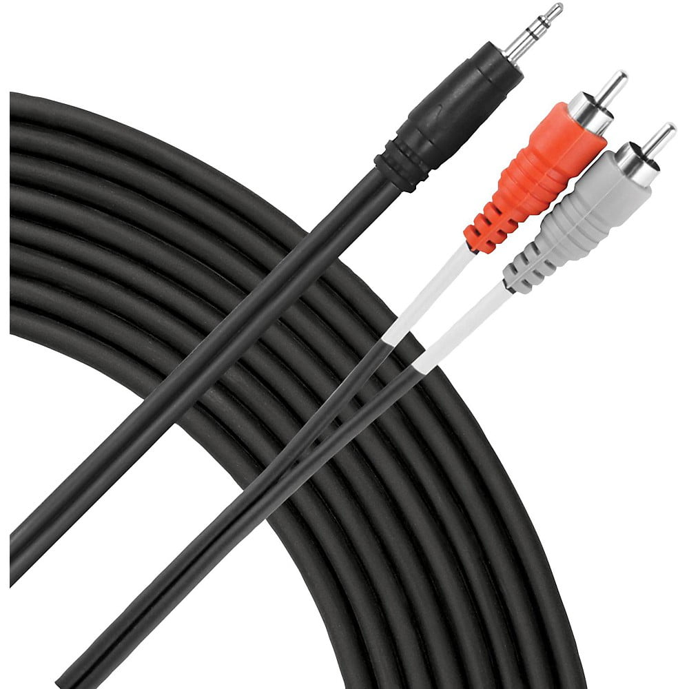 Livewire Essential Y-Adapter 3.5 mm TRS to RCA Female Black 6 in ...