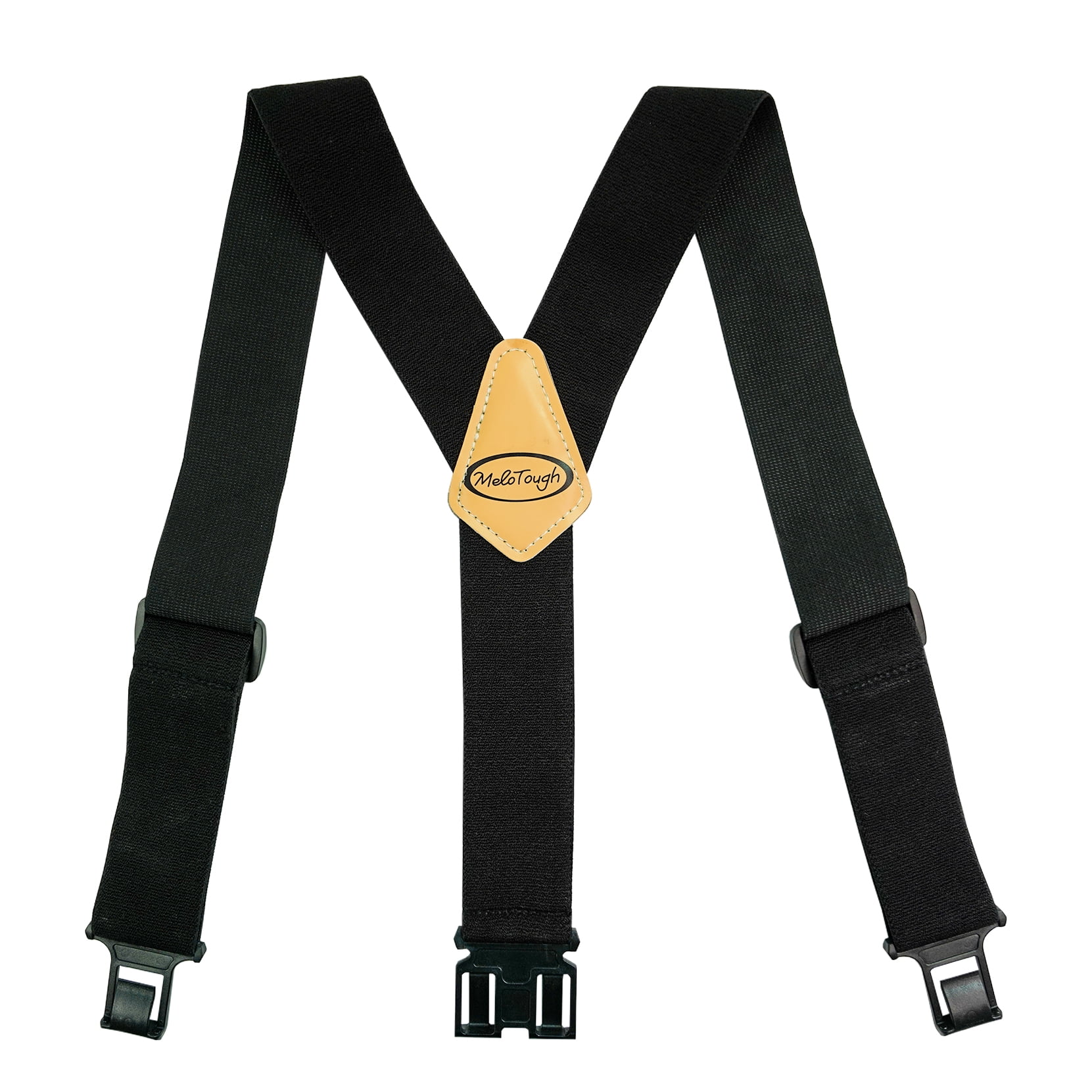 Black Perry Suspenders Elastic 2 Inch Wide Hook End Suspenders For Work ...
