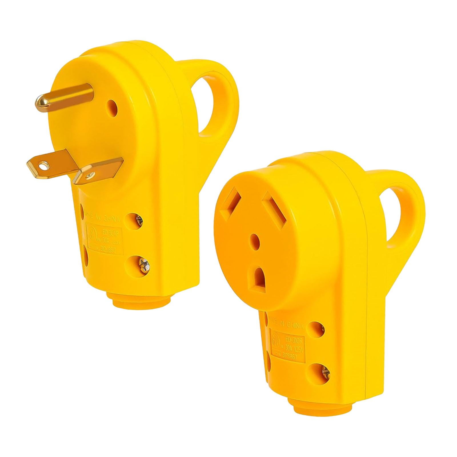 Juego de enchufes para receptáculo de RV de 30 a y 125 V, accesorios de ...