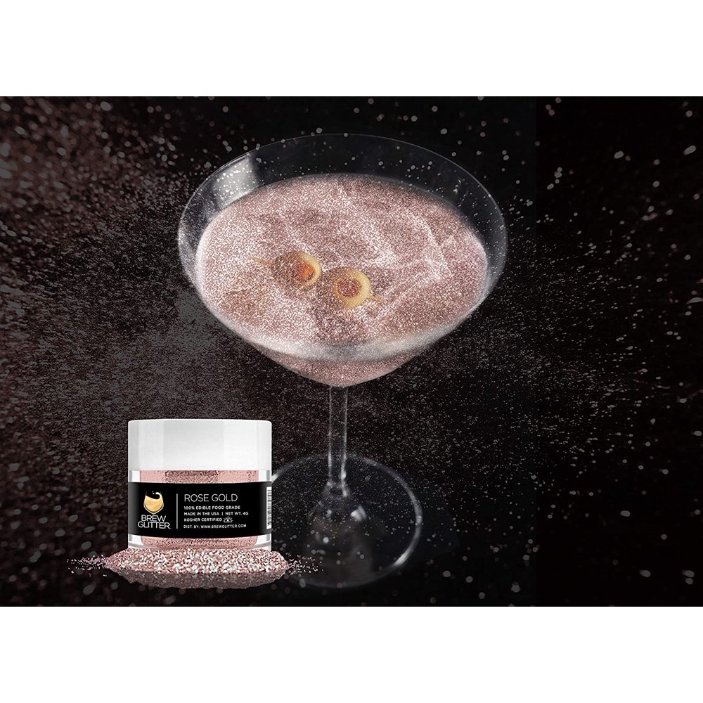 BREW GLITTER Rose Gold Edible Glitter For Drinks Cocktails Beer brew-glitter-rose-gold-edible-glitter-for-drinks-cocktails-beer
