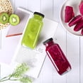 10 Pack 16oz Glass Juice Bottles with Lids - Reusable Juicing Bottles ...