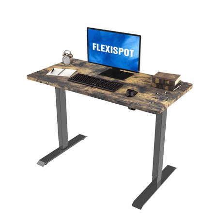 FLEXISPOT EC1 Essential Adjustable Desk, Electric Standing Desk Sit Stand Desk, 48 x 24 Inches ...