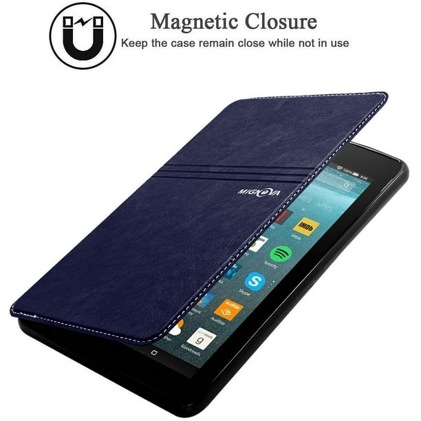 Goldcherry for Amazon Fire 7 Case,Flip Folio Wallet Case Multi-Angle ...