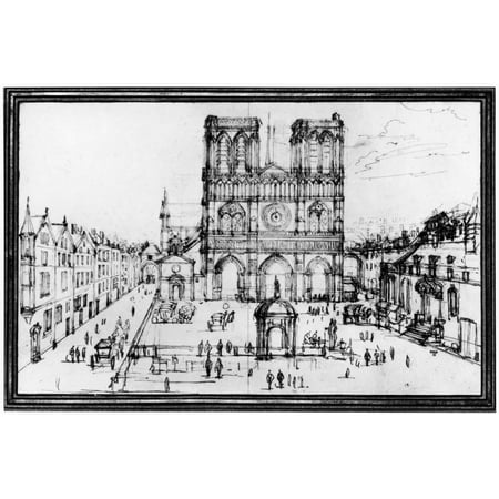 Paris: Notre Dame, 1690S. /Nnotre Dame Cathedral In Paris, France, Seen ...