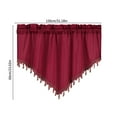 SDJMa Triangle Valance Curtains(51"x24") for Windows Kitchen Living ...
