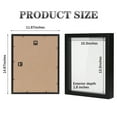Muzilife Large 11x14 inch Shadow Box Picture Frame, Deep Wood Glass ...