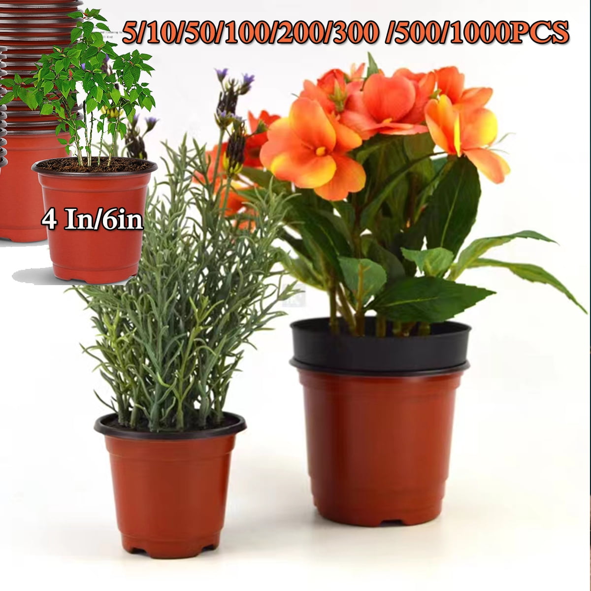 Childcare Flowerpots 4-inch /6 Inch Plastic Flowerpots, Kindergarten ...