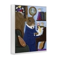Stupell Industries Gentleman Squirrel Composing White Framed Giclee Art ...