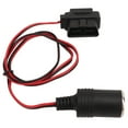 OBD2 Cigarette Lighter Socket Adapter 16Pin T Head Female Connector ...