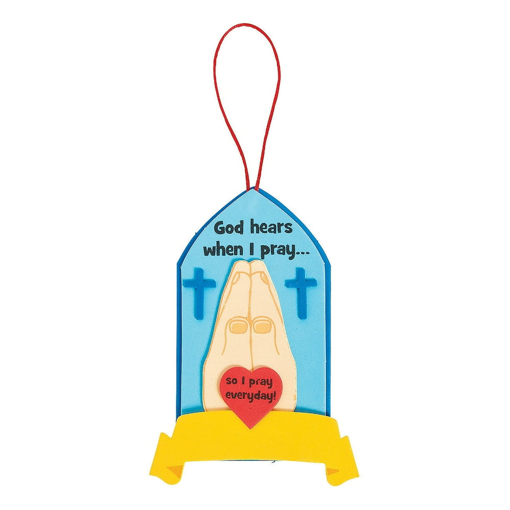 God Hears When I Pray Foam Sign Craft Kit- Craft Kits - 12 Pieces ...