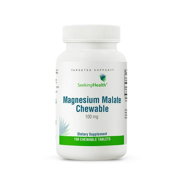 Suplemento mineral Seeking Health Malato de magnesio 100 mg | Walmart ...