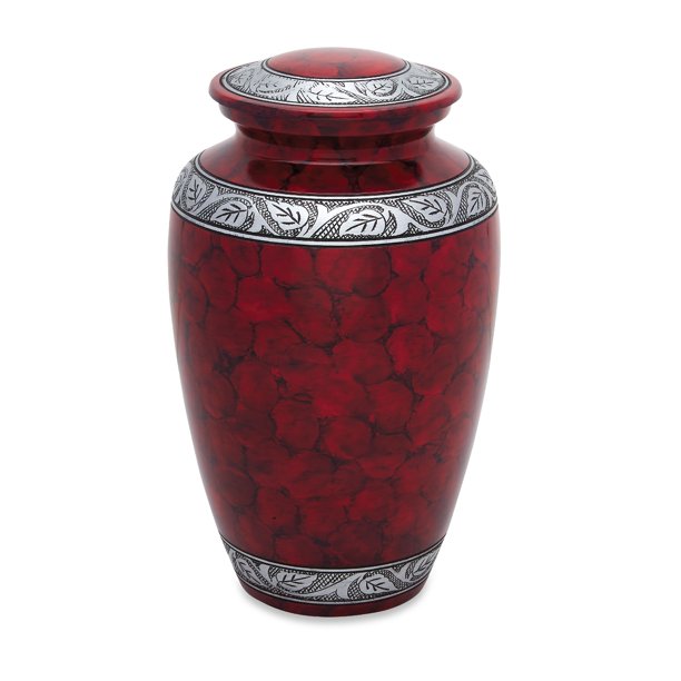 Urnsdirect2u Cloudy Red Adult Urn - Walmart.com