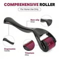 2pcs Derma Roller Micro Needles Titanium Mezoroller Microneedle Roller ...