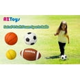 AZToys Set of 4 Soft Foam Sports Balls Includes 5" Soccer Ball, 5 ...