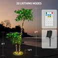 Solar Light Palm Tree 6ft Outdoor Christmas Tree Decoration for Patio ...