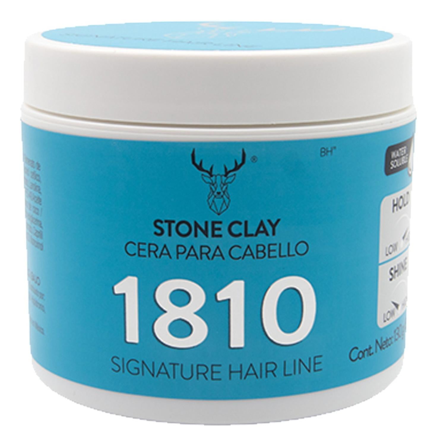 Stone Clay Pomade Cera Para Cabello Fijación Muy Alta 1810 amarillo 1 ...