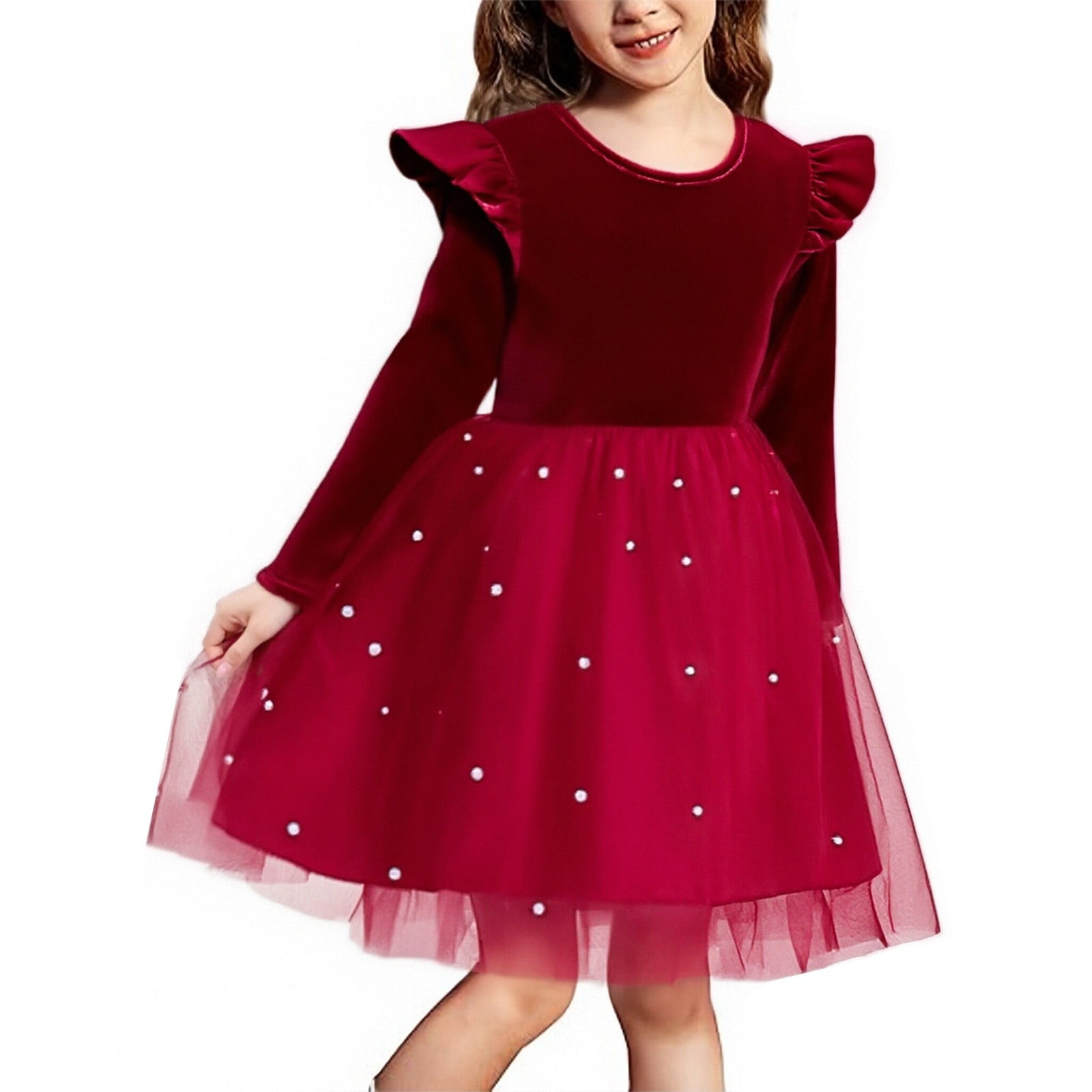 Click here for Ximin Toddler Kids Baby Girls Velvet Christmas Dre... prices