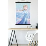 Disney Frozen - Elsa Glance Wall Poster with Magnetic Frame, 22.375" x ...
