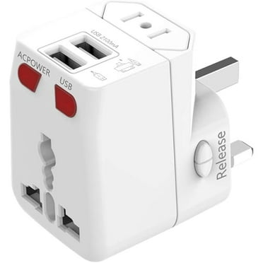 Destinio 3in1 Universal Travel Adapter 24A Dual USB Fast Charging Multi ...