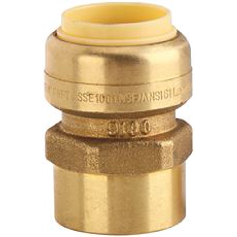 PREMIER BRASS PUSH-FIT FEMALE ADAPTER, 1 IN., LEAD-FREE - Walmart.com ...