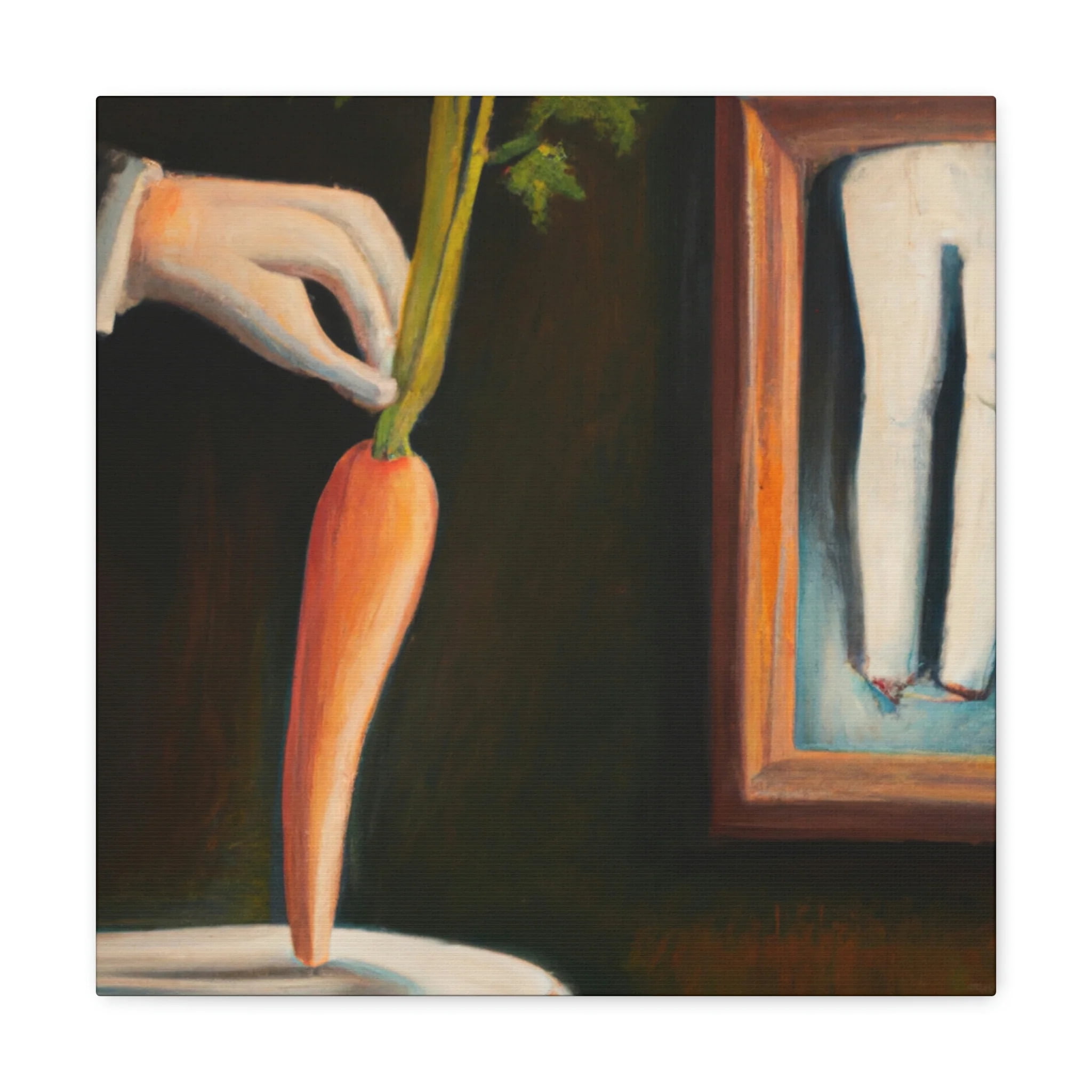 Carrot Abstract Surrealism - Canvas - Walmart.com