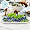 NUOLUX Blue Rectangle Cardboard Serving Platters, Disposable Paper ...