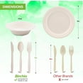 250 Piece Paper Plates Set with Extra Long Utensils - Friendly ...