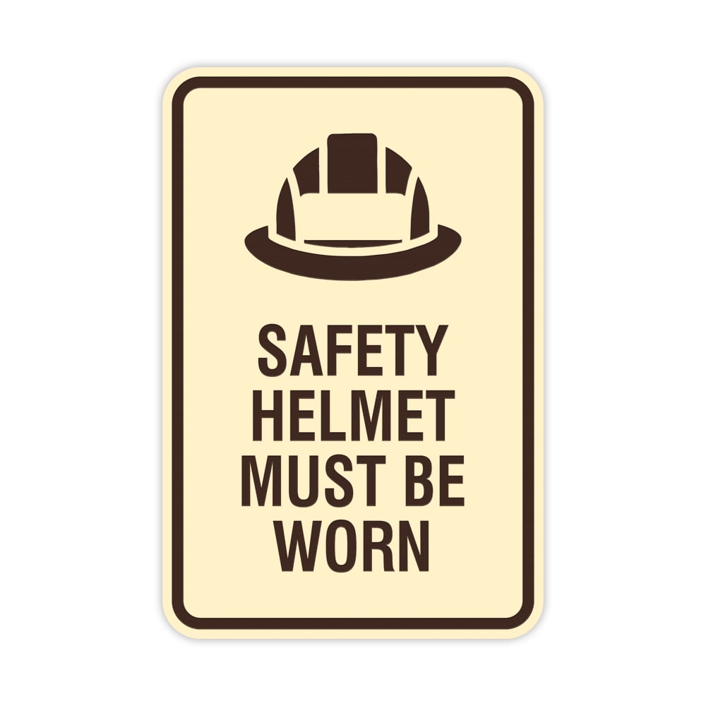 Safety Helmet Must Be Worn Sign