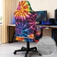 TSOVTHRID Colorful Tie Dye Print 4 Pieces Gaming Chair Covers Stretchy ...