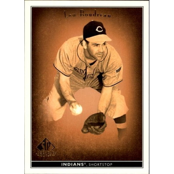 2002 SP Legendary Cuts #47 Lou Boudreau MLB Baseball Trading Card ...