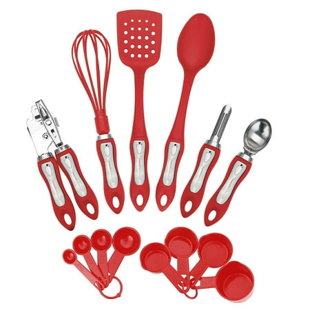 Hamilton Beach Kitchen 14 Piece Soft Touch Handle Tool and Gadget Set ...