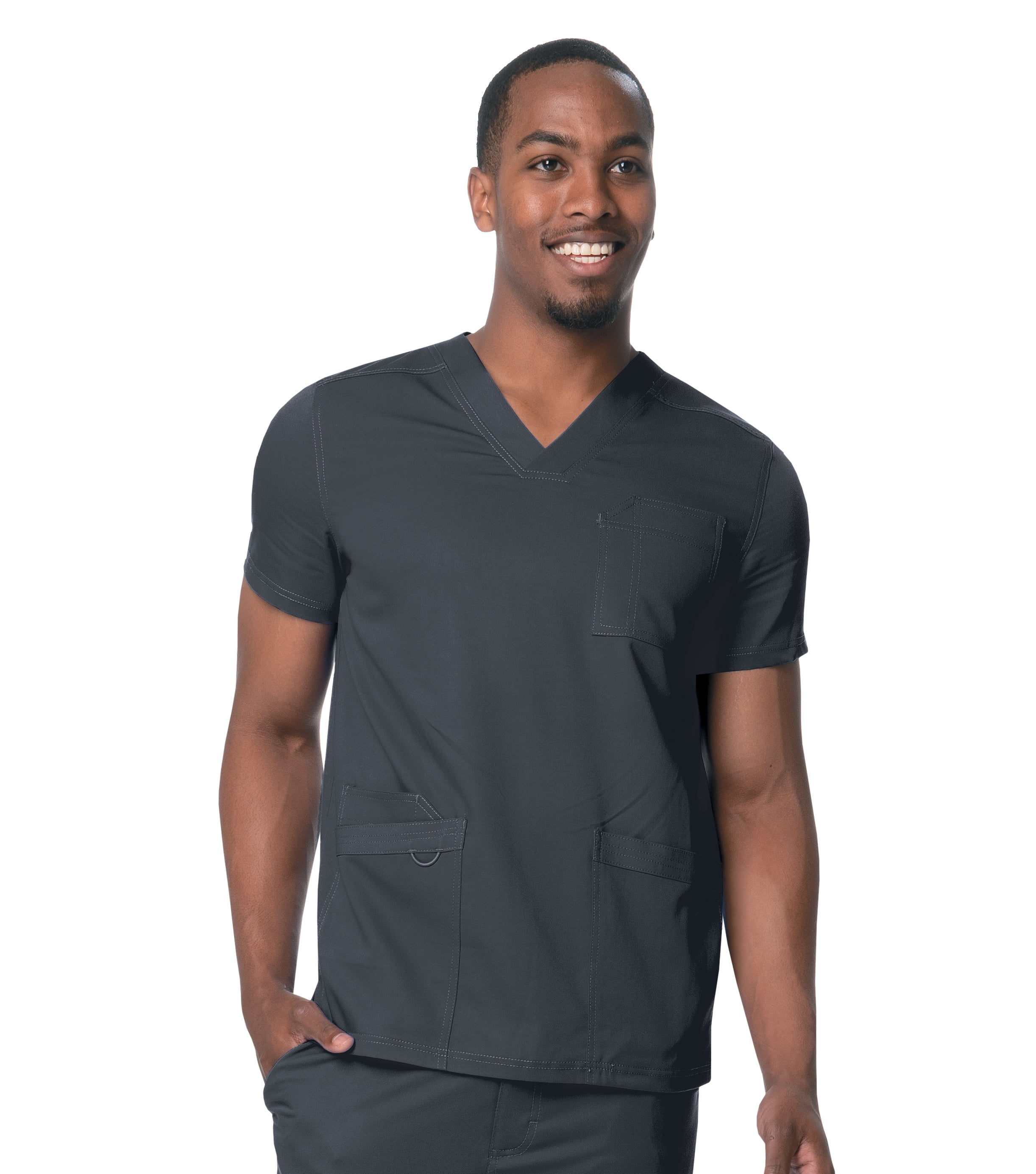 Urbane Ultimate Men's Modern Fit 2-Way Stretch Three Pocket V-Neck ...