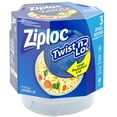 Ziploc Twist N Loc Containers, Small 3 Containers And 3 Lids (Pack Of 2 ...