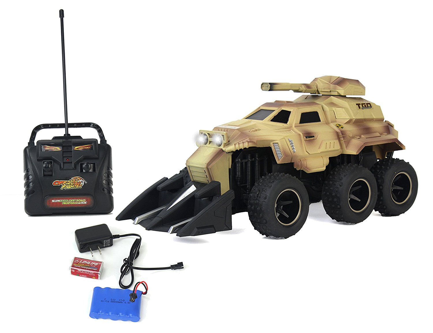 Beast Chariot Battery Operated Remote Controlled Car Desert Camo Toy ...