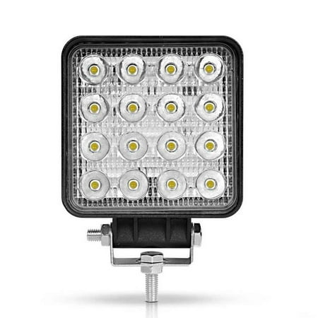 Car Led 4 Inch 48w Work 3D Light Engineering Light Off-road Vehicle 18w ...
