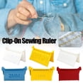1Pcs Clip-On Sewing Ruler,Hand Edge Stitch Lock and Sewing Gauge with ...