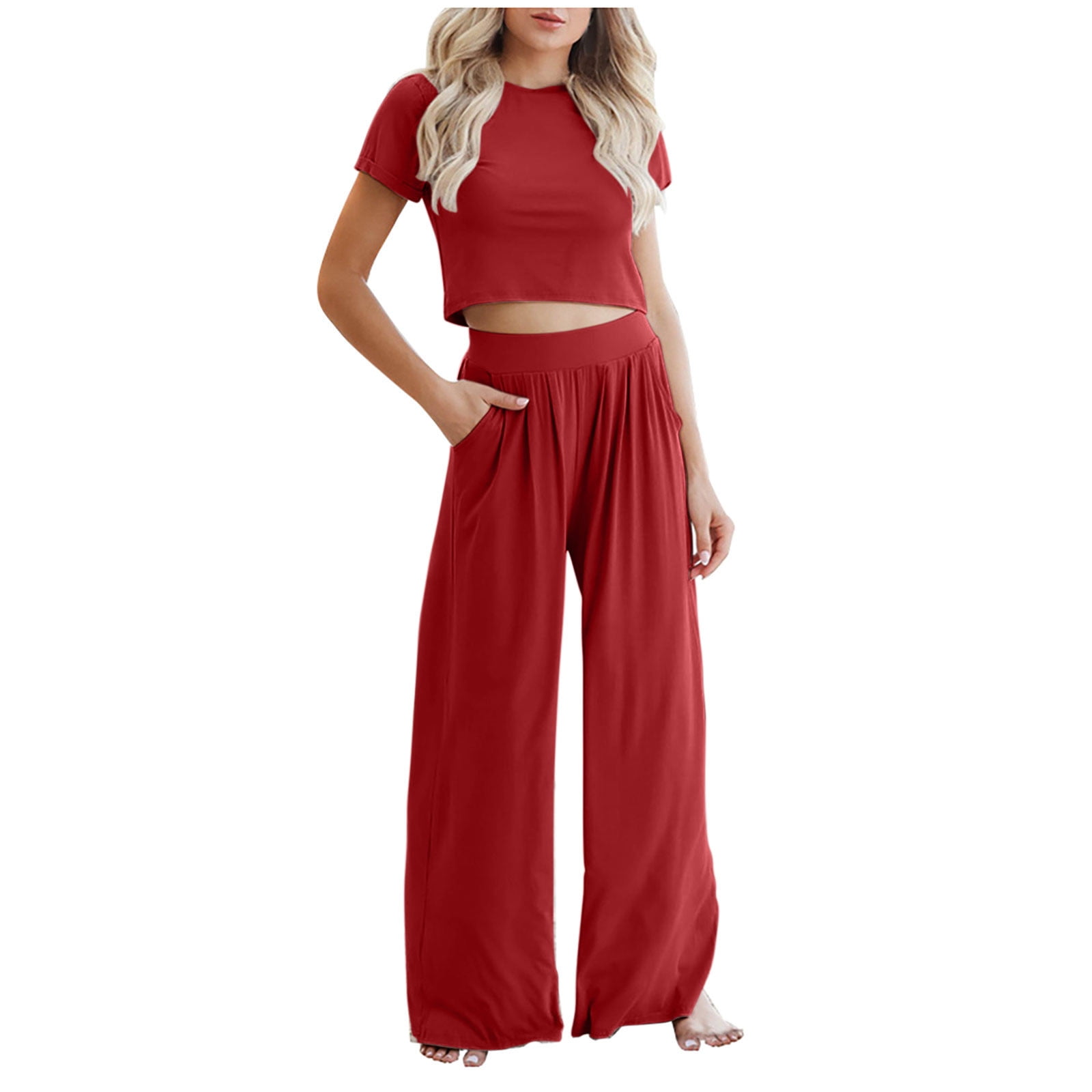 Pejock Womens 2 Piece Outfits Lounge Matching Sets Womens Sports Tight