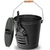 ZenSports Large 5.15Gal Fireplace Ash Bucket with Lid, Coal Shovel ...
