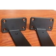 12 Pack - 7 inch Black Hidden L Shelf Bracket (1/5 Inch Thicked) Iron ...