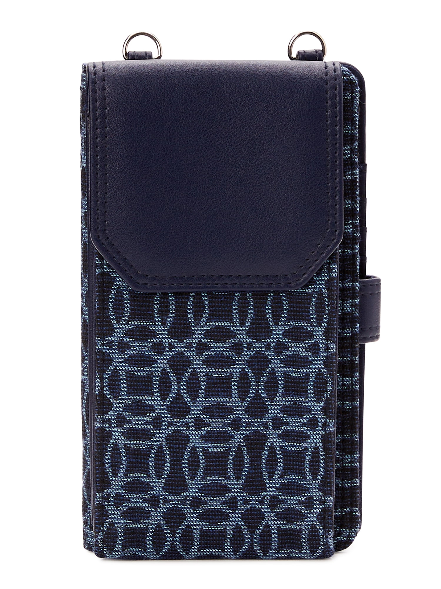 Time and Tru Women's Natalie Wallet on a String Blue - Walmart.com