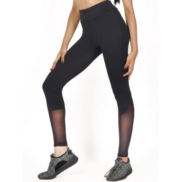 Sayfut Sayfut Womens Mesh Yoga Pilates Pants Athletic Gym Running