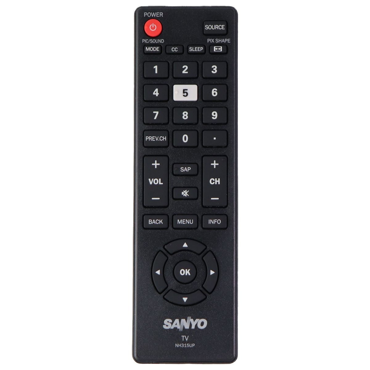 Sanyo OEM Remote Control - Black (NH315UP) (Refurbished) | Walmart Canada