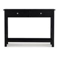 Riverbay Furniture Baldwin X-Design Solid Wood 2-Drawer Console Table ...