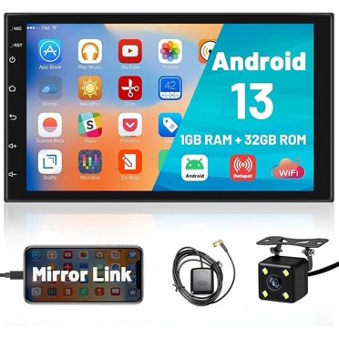 Dual Single-DIN In-Dash Bluetooth AM/FM Radio Receiver XRM47BT ...