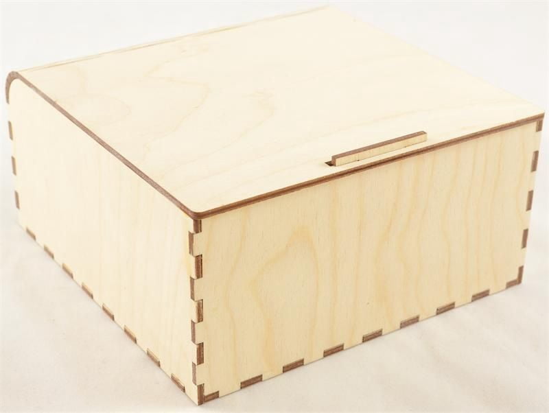 Snap Fit Wood Box 8 inch x 8 inch x 4 inchH - Walmart.com