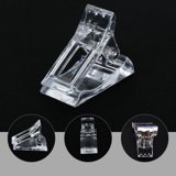 10-Pack Nail Tips Clip Set – Transparent Plastic Finger Extension ...
