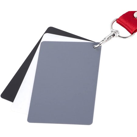 White Balance Grey Card 18% Gray Cards Custom Color Calibration DSLR ...